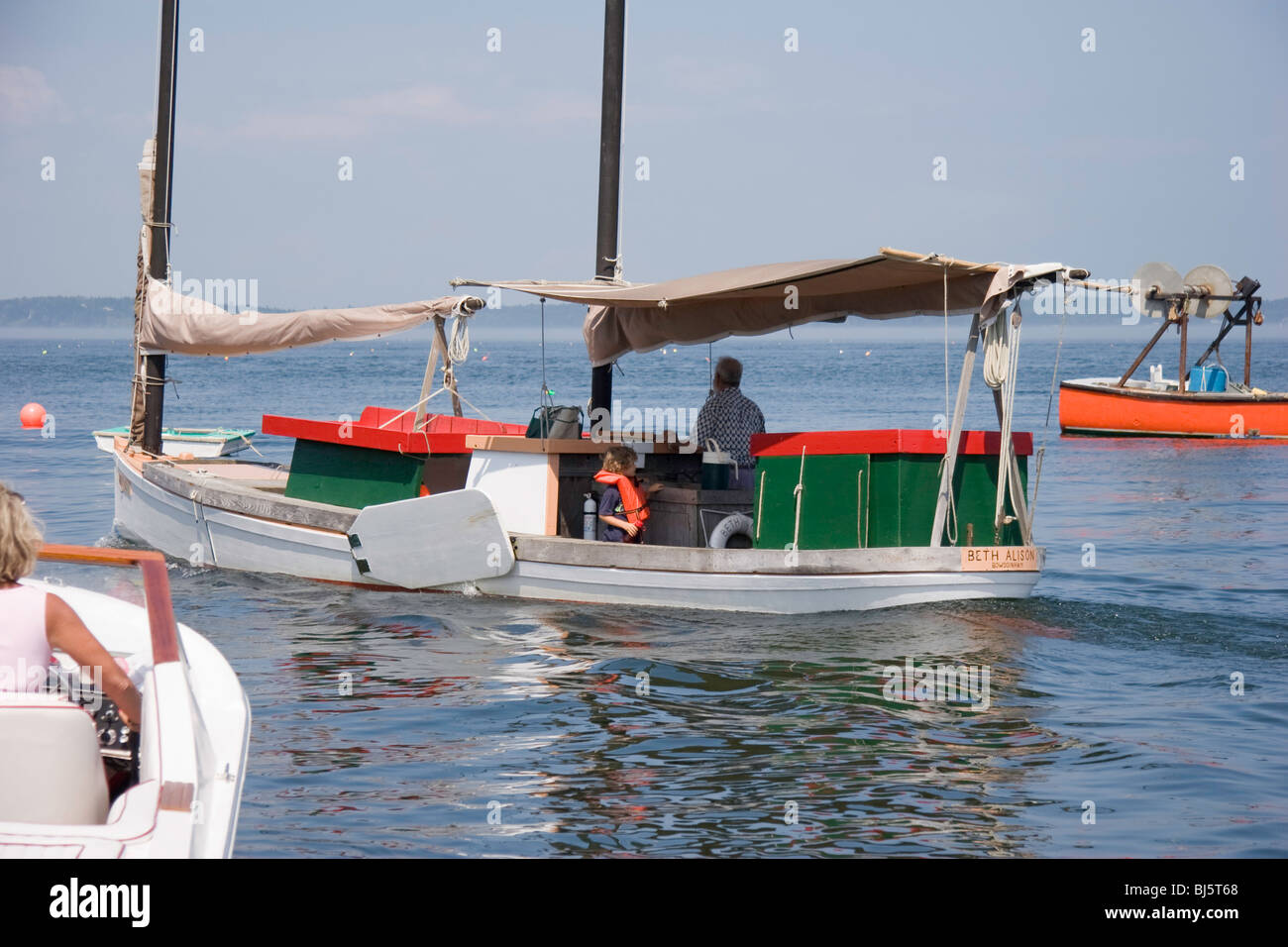 The Vegetable Boat at Five Islands Stock Photo - Alamy