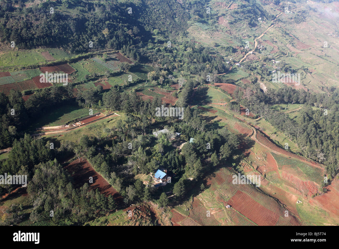 Rural Haiti aerial Stock Photo - Alamy