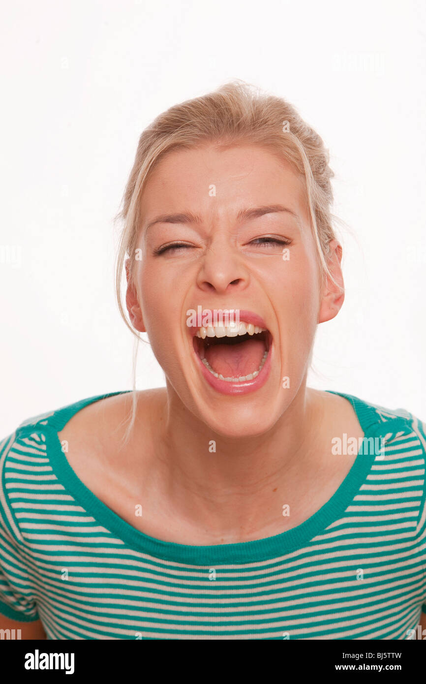 Furiously screaming hi-res stock photography and images - Alamy
