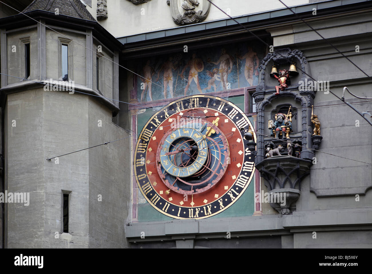 The Zytglogge clock tower on Kramgasse in Bern, Switzerland Stock Photo ...