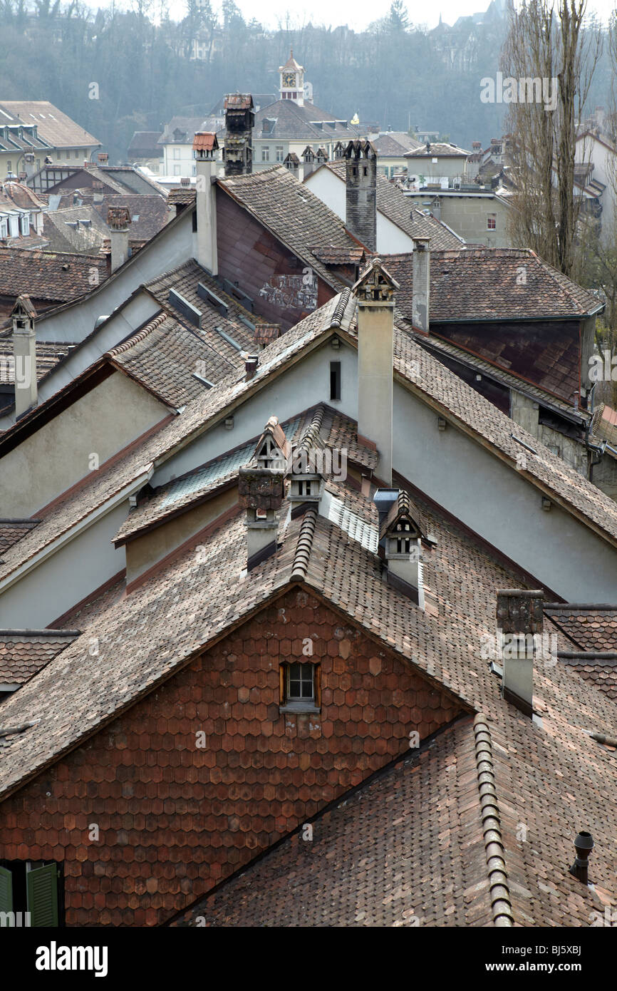 Rooftops in Bern, Switzerland Stock Photo - Alamy