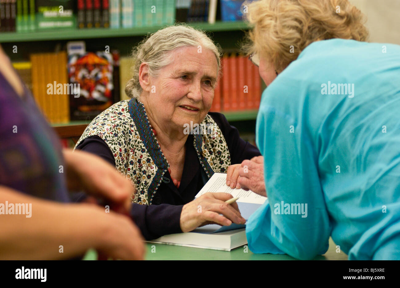 Doris Lessing book signing, in the bookshop, where authors meet their ...