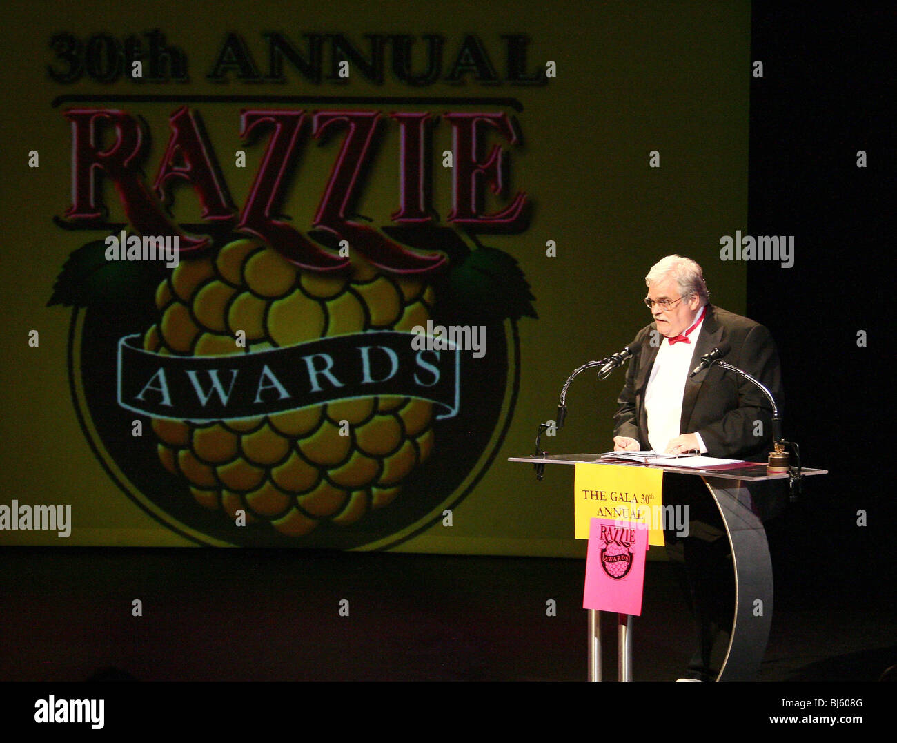 JOHN WILSON THE GALA 30TH ANNUAL RAZZIE AWARDS HOLLYWOOD LOS ANGELES CA ...