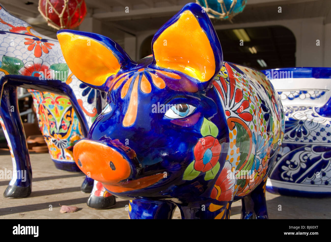 Ceramic Pig Art Stock Photo - Alamy