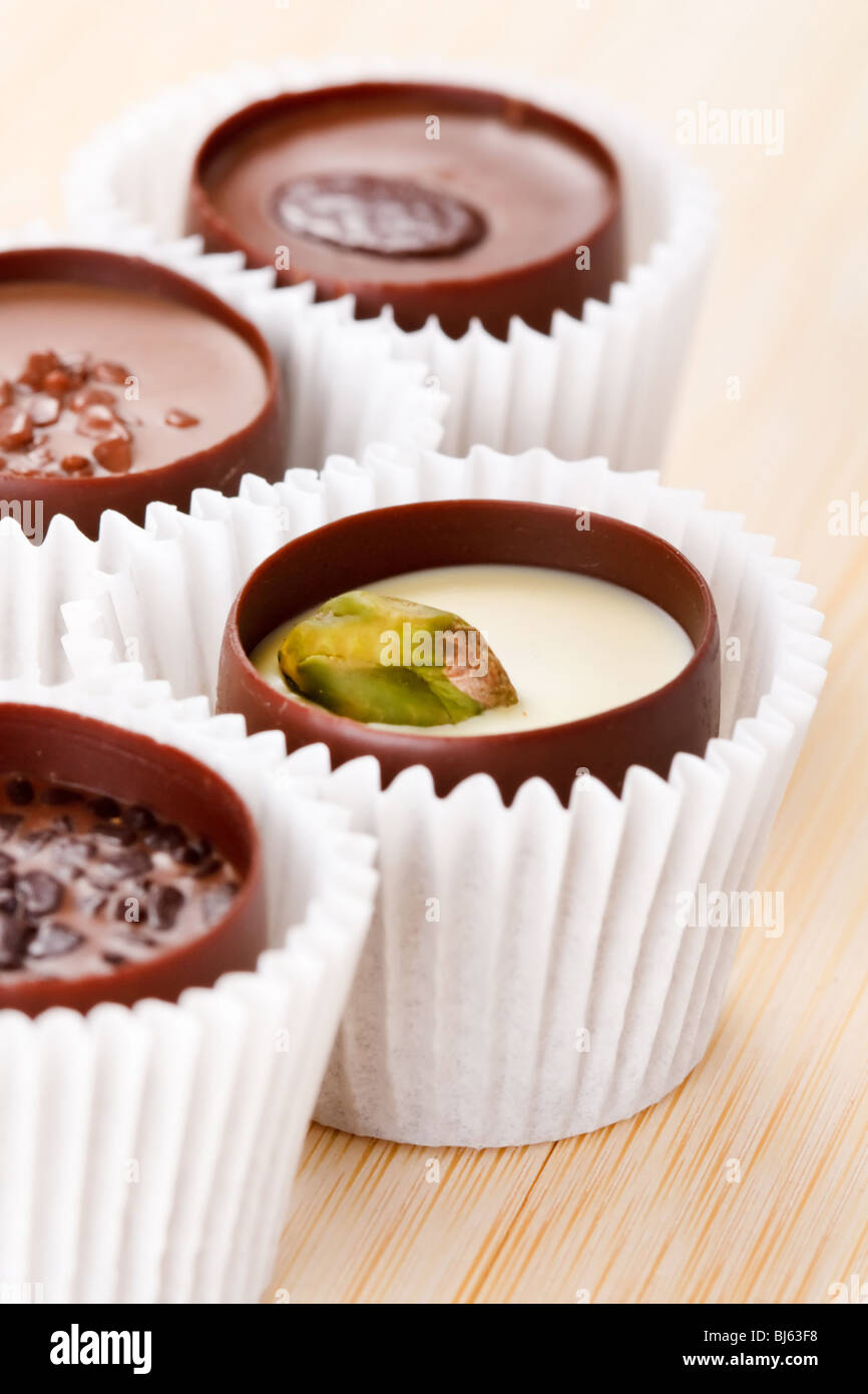 Swiss chocolate praline sweets hi-res stock photography and images - Alamy