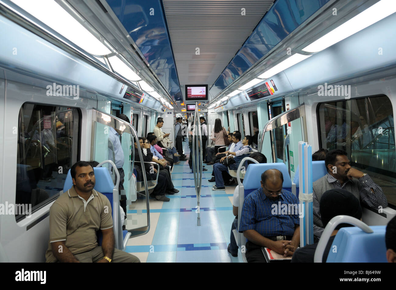 Inside of the Metro, Dubai United Arab Emirates Stock Photo - Alamy