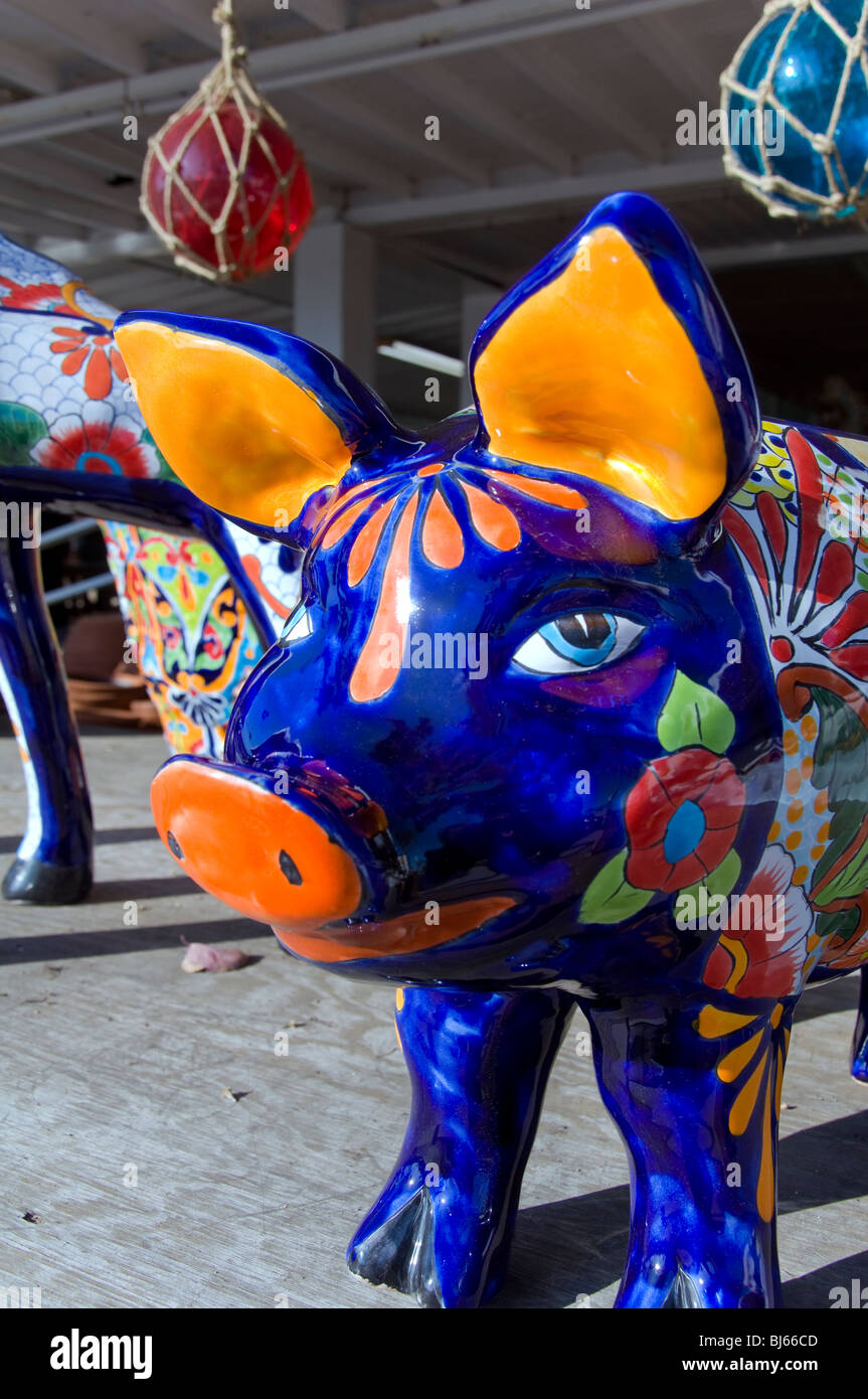 Ceramic Pig Art Stock Photo - Alamy