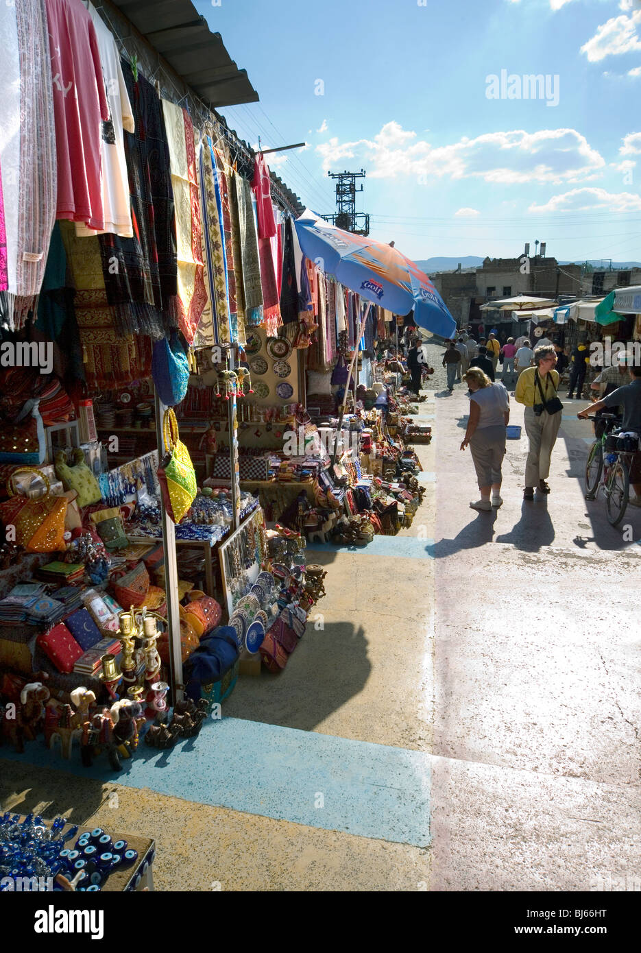 Bazaar by Kaymakli underground city Cappadocia Turkey Stock Photo - Alamy