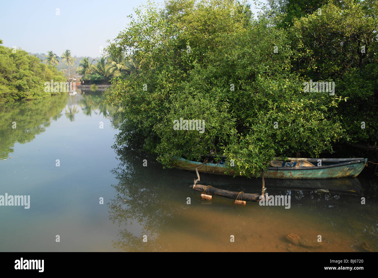 Goa river boat hi-res stock photography and images - Alamy