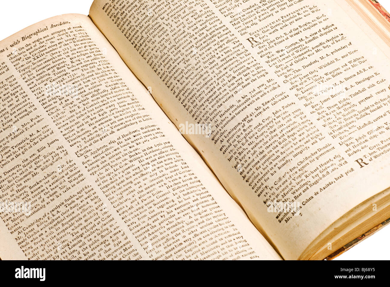 Detail from a 1ate 1700's Men's Quarterly Magazine Stock Photo - Alamy