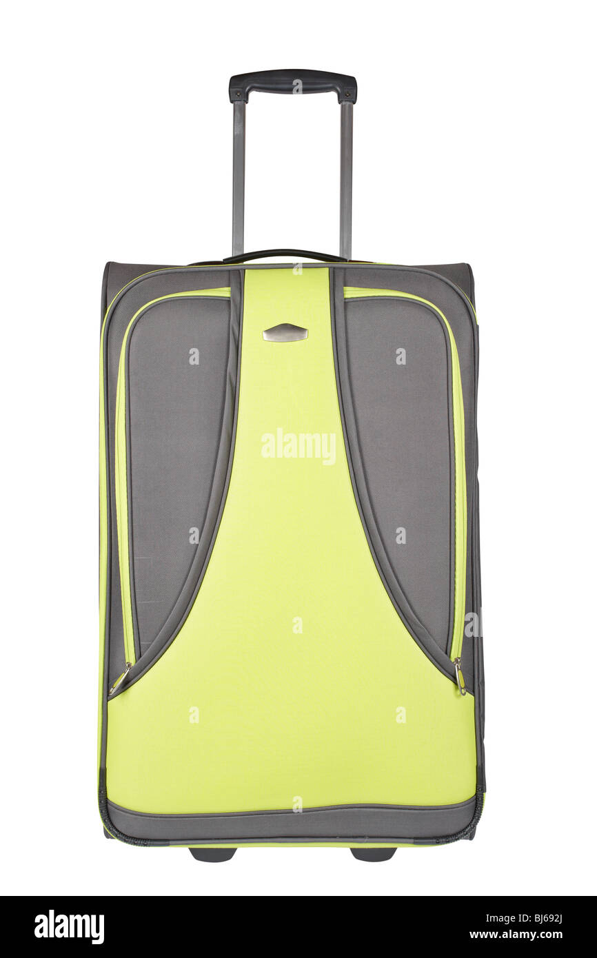 A suitcase trolley isolated on white background Stock Photo - Alamy