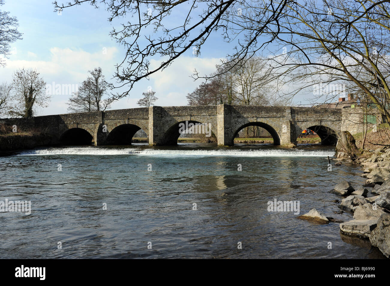 The River Teme at Leintwardine Herefordshire England Uk Stock Photo - Alamy