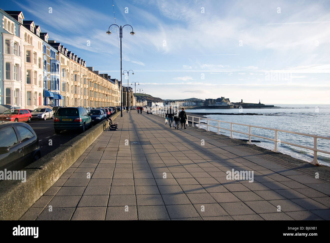 Aberystwyth seafront promenade hi-res stock photography and images - Alamy