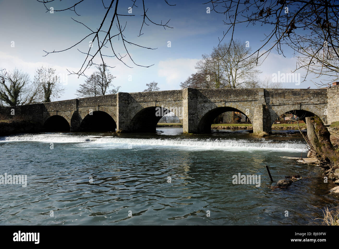 The River Teme at Leintwardine Herefordshire England Uk Stock Photo - Alamy