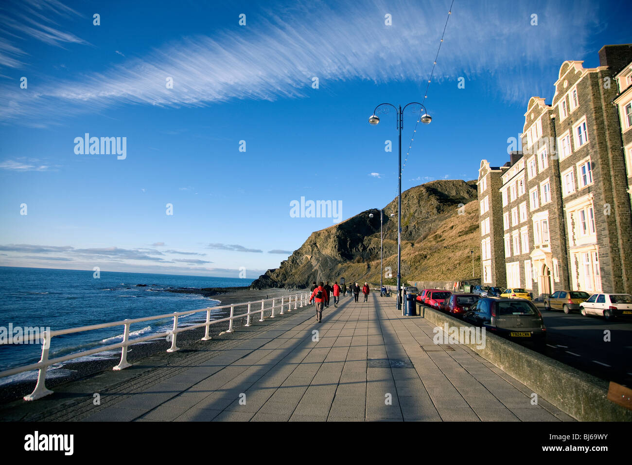 Aberystwyth seafront promenade hi-res stock photography and images - Alamy