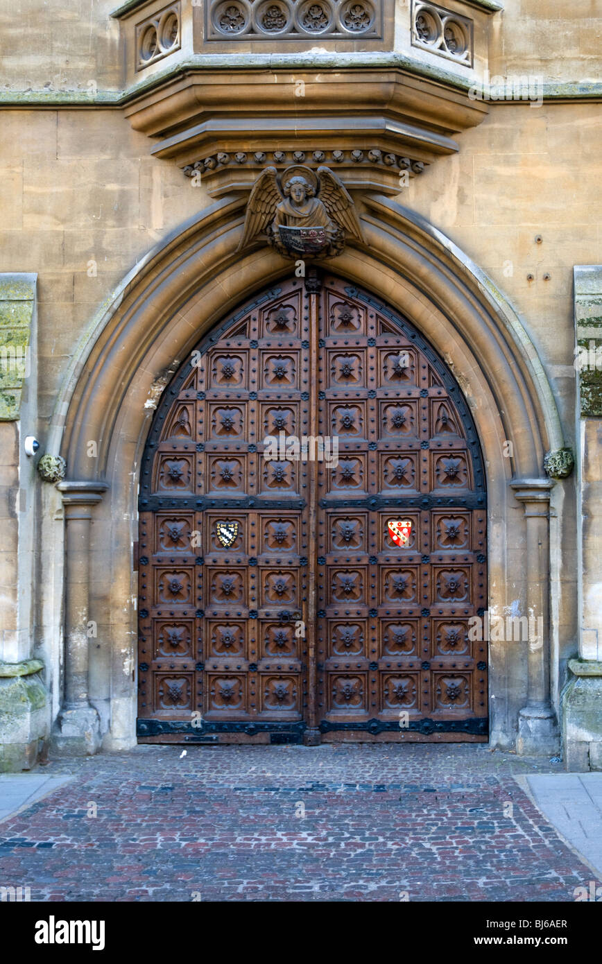 Doorway of Exeter College Chapel, Oxford, UK Stock Photo - Alamy