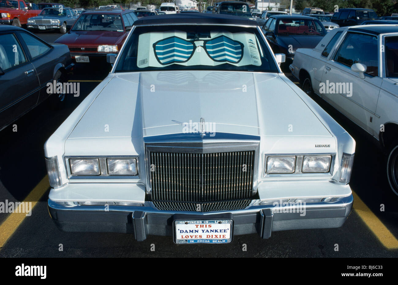 american car in parking lot Stock Photo - Alamy