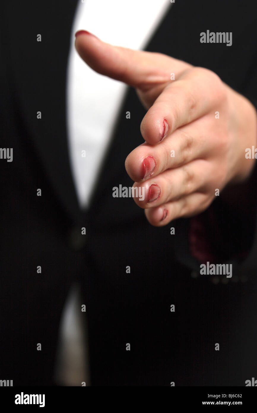 Business offer to shake hands hi-res stock photography and images - Alamy