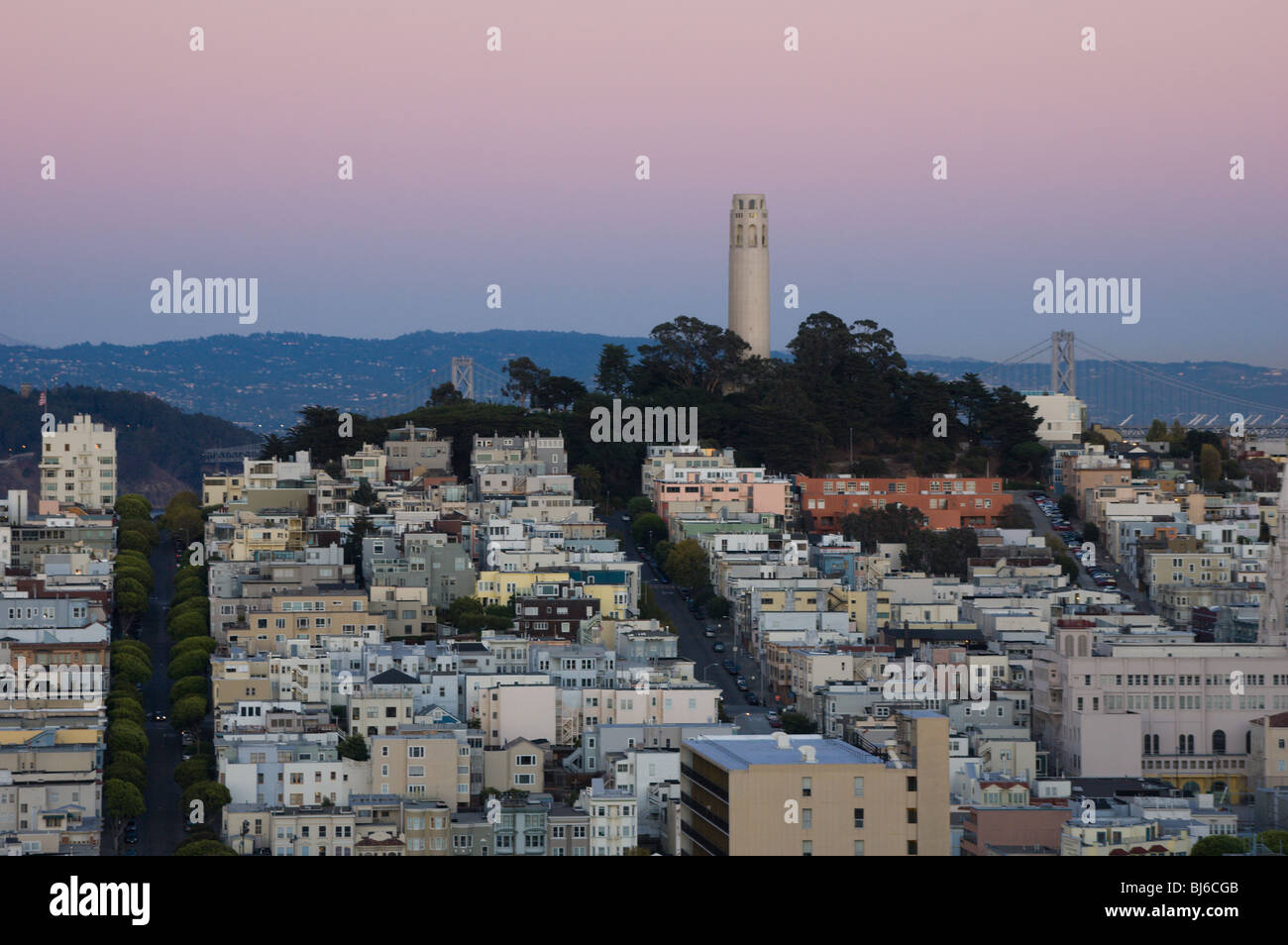 Coit tower telegraph hill landmark hi-res stock photography and images ...
