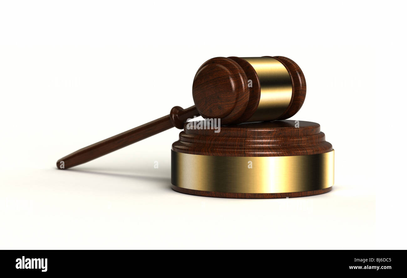 Gavel and sound block Stock Photo - Alamy