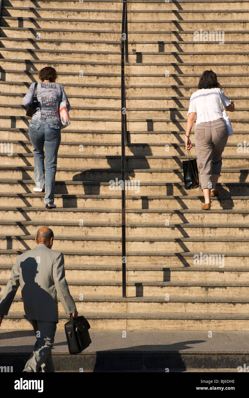 People stairs Budapest Hungary Europe Stock Photo - Alamy