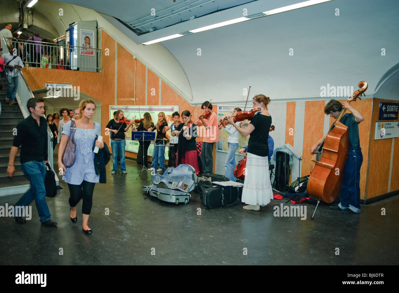 Paris, France, "Paris Metro", Large Group People, Teenagers, Classical ...