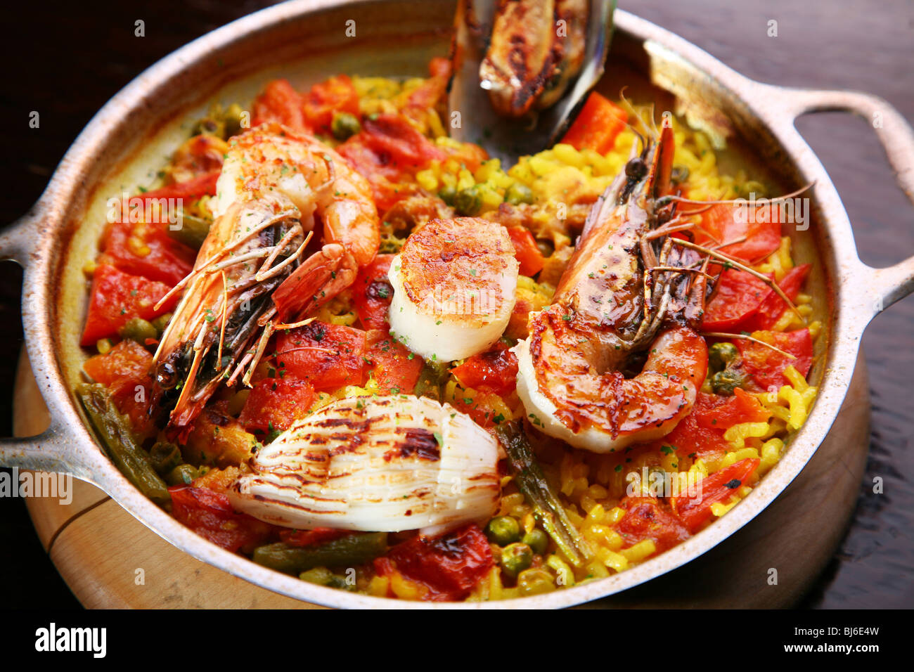 risotto with seafood Stock Photo - Alamy