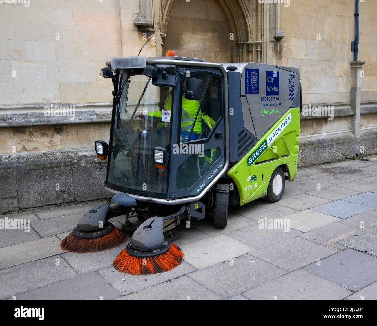Green machine street cleaner hi-res stock photography and images - Alamy