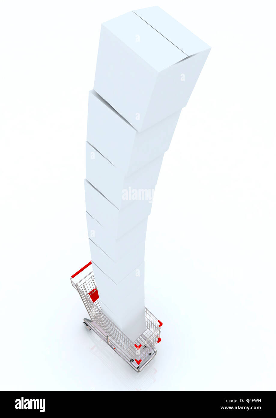 Stack box trolley caddy full hi-res stock photography and images - Alamy