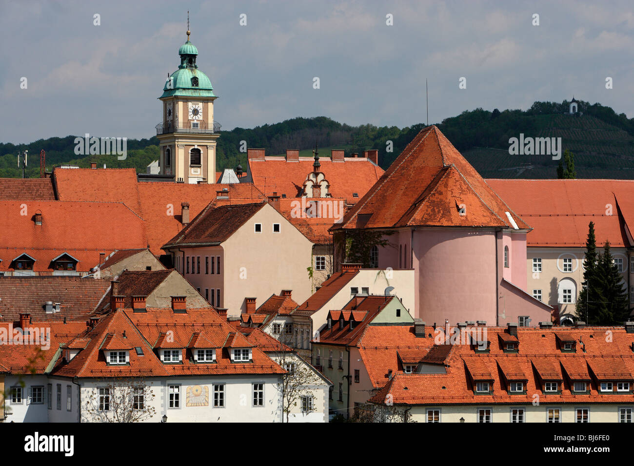 Maribor,old town,Cathedral Church of St John the Baptist,St Alosius's ...
