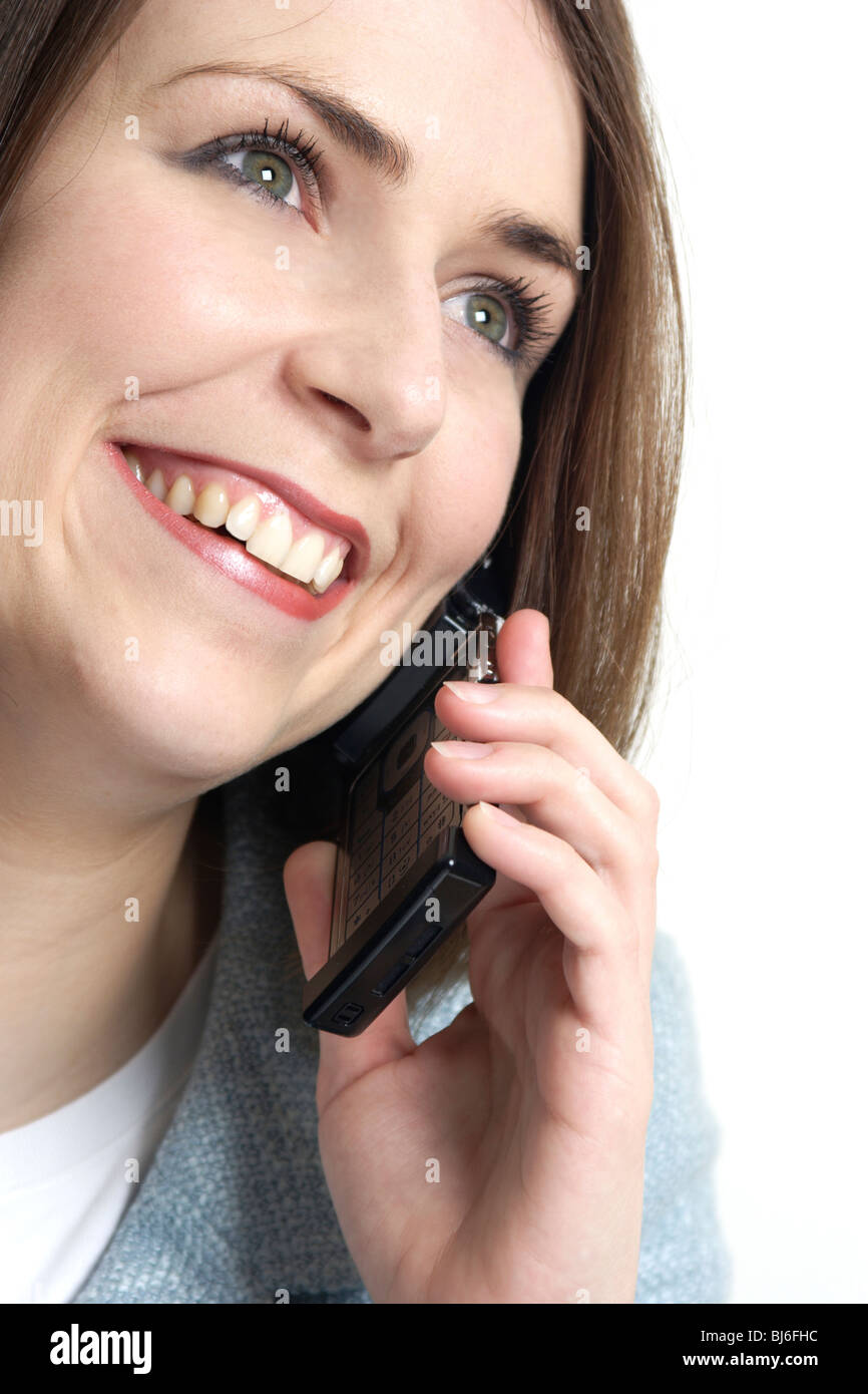 woman on the phone Stock Photo - Alamy