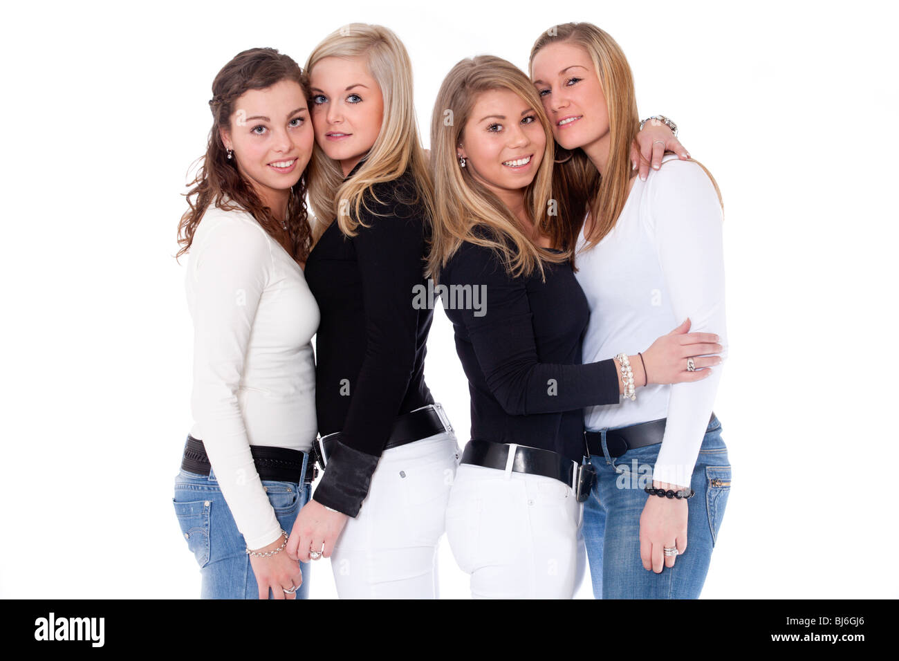 Girlfriends having fun together Cut Out Stock Images & Pictures - Alamy