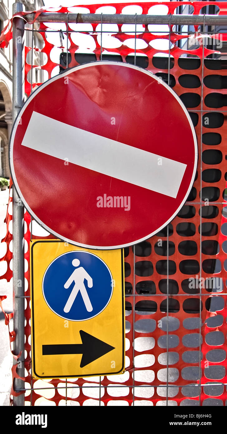 Deviation Sign High Resolution Stock Photography and Images - Alamy
