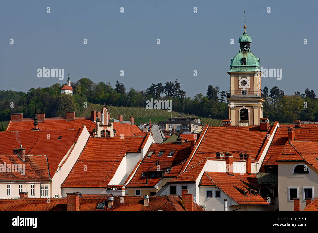 Cathedral maribor church st john baptist slovenia hi-res stock ...