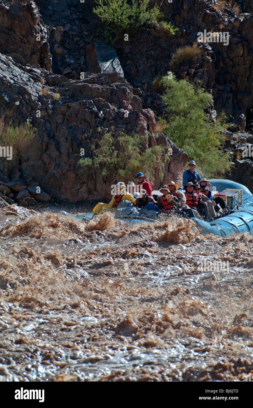 Rafting down the Grand Canyon River Arizona Stock Photo - Alamy