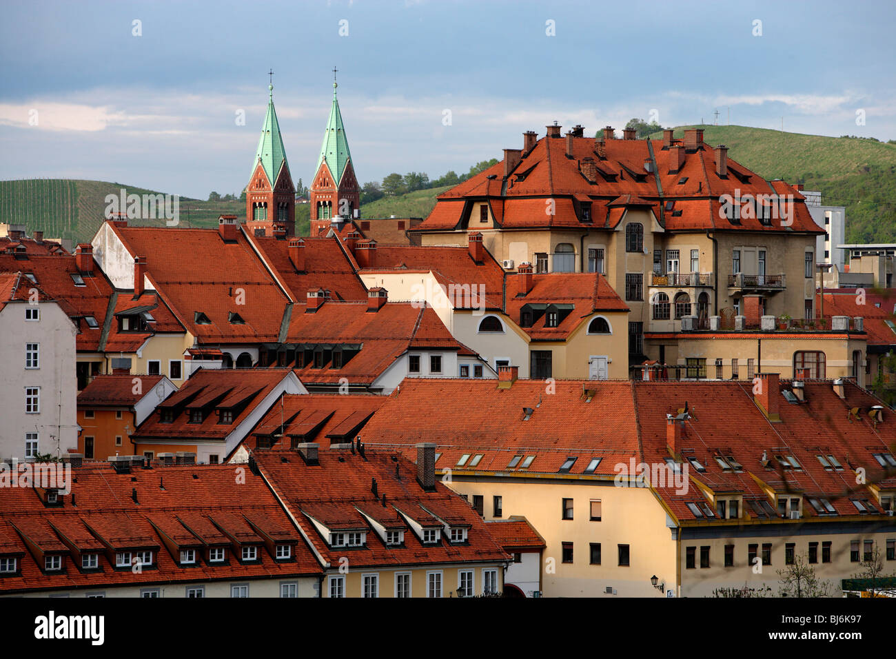 Maribor,old town,St Mary's Church,Slovenia Stock Photo - Alamy