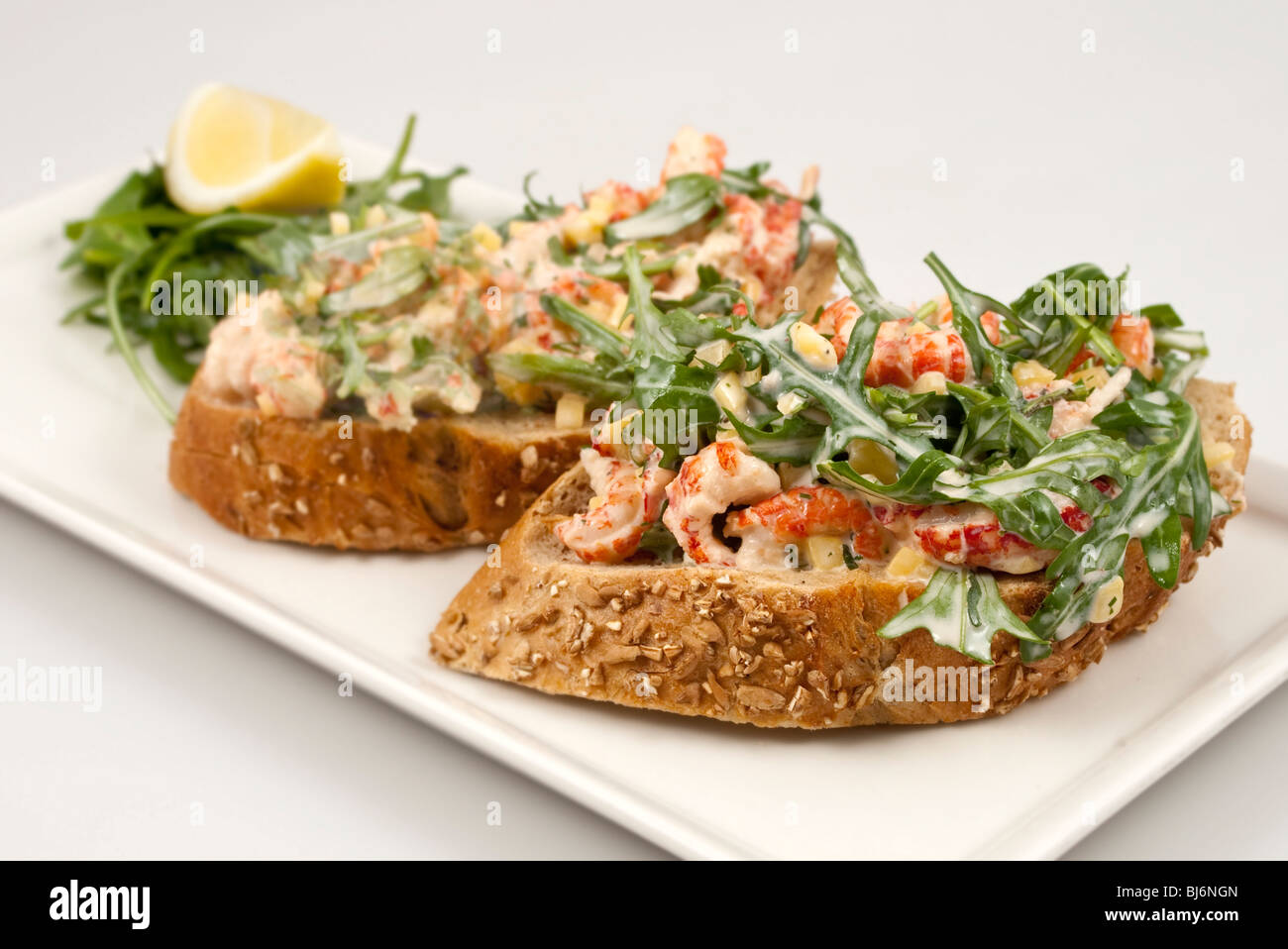 Prawn mayonnaise sandwich hi-res stock photography and images - Alamy