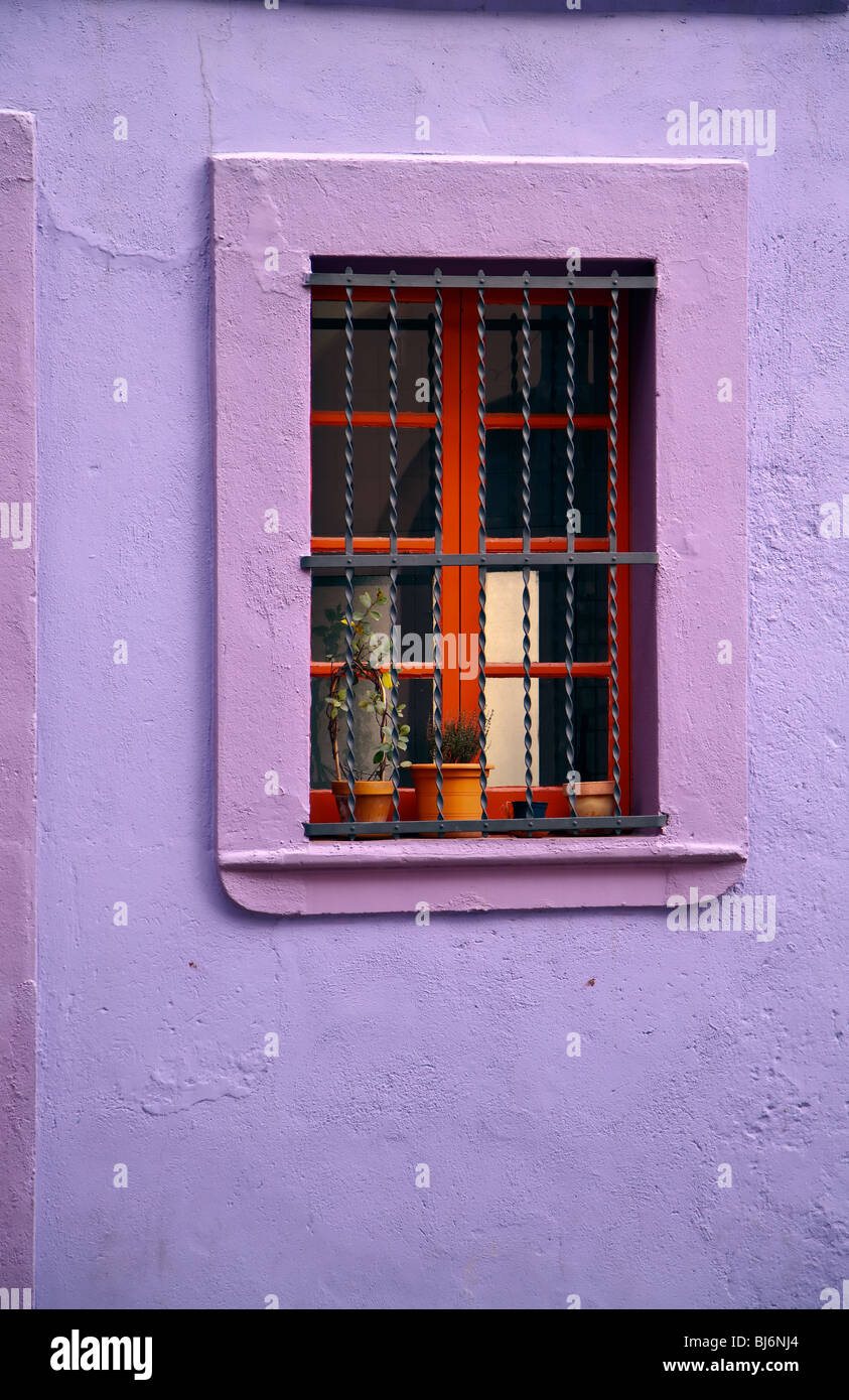 Purple window frame hi-res stock photography and images - Alamy