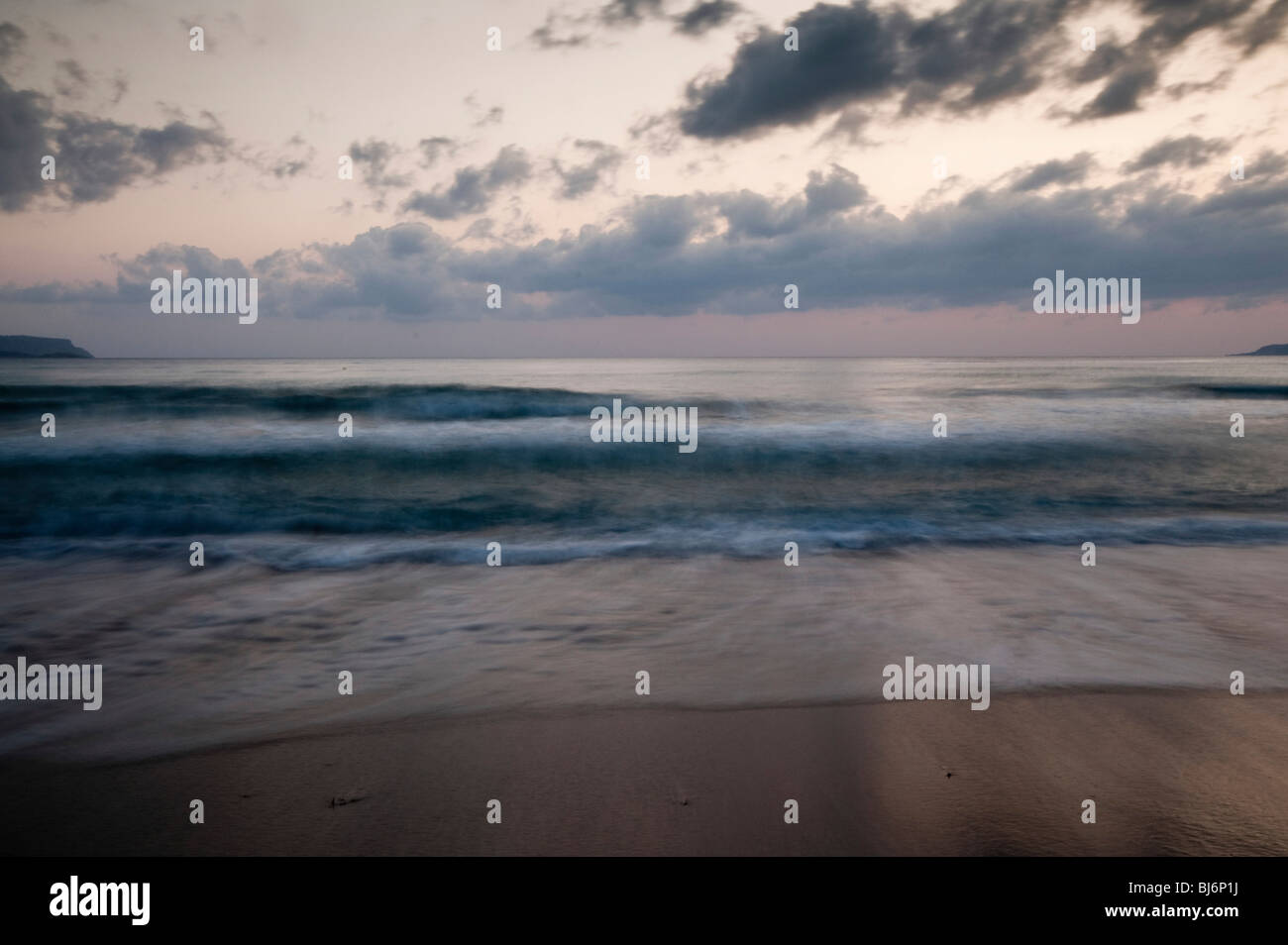 Timed Beach Exposure Stock Photo - Alamy