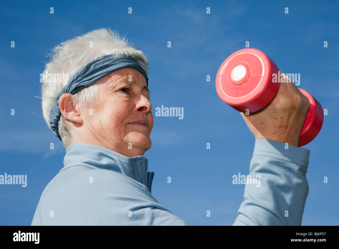 Elderly Person Dumbbell High Resolution Stock Photography and Images ...