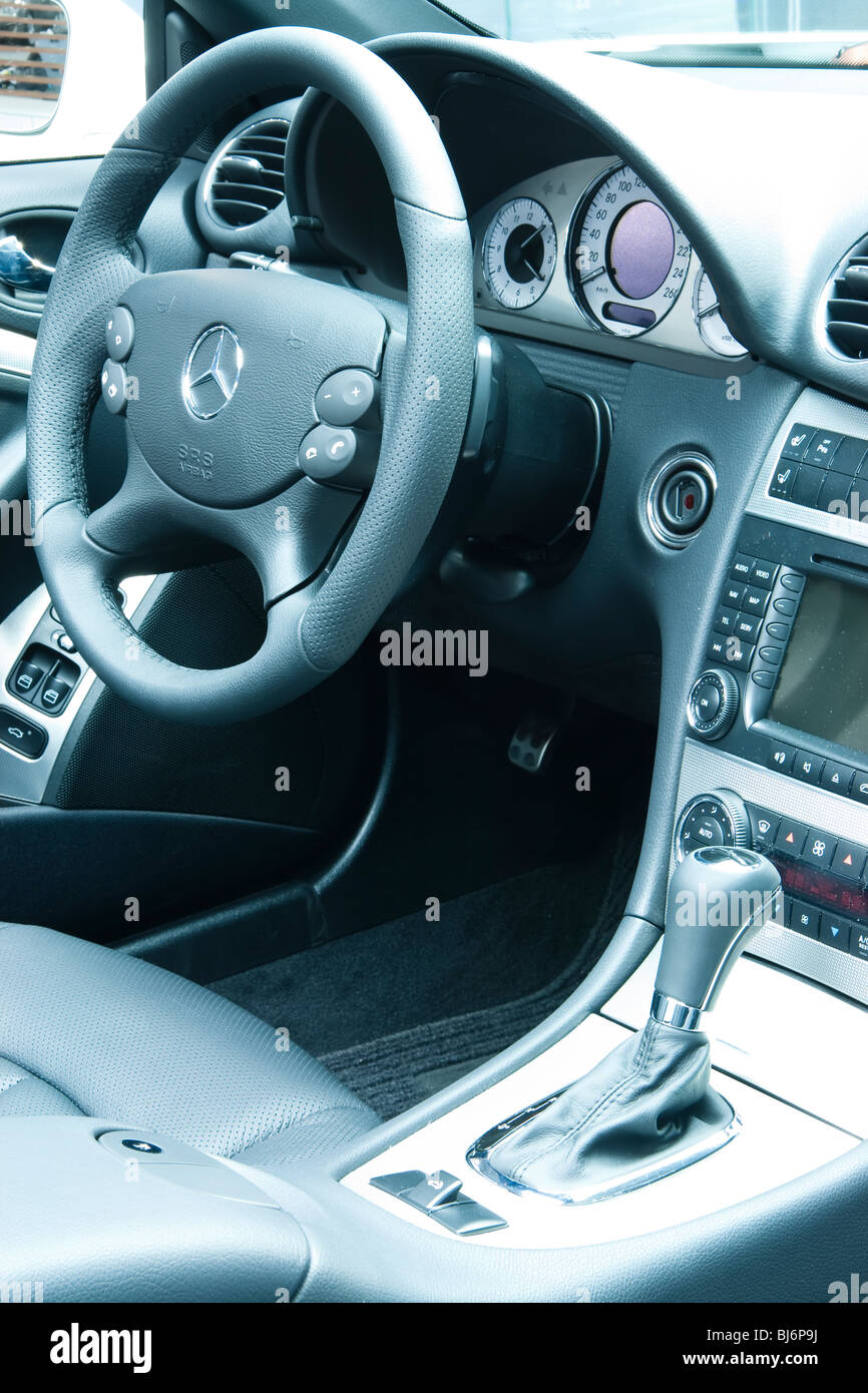 Mercedes car interior hi-res stock photography and images - Alamy