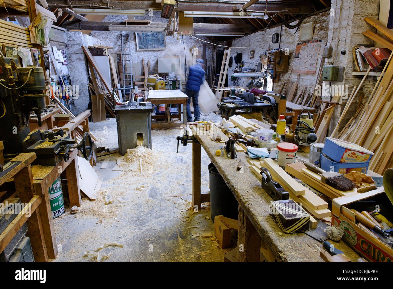 The Carpenter's Workshop Stock Photo - Alamy