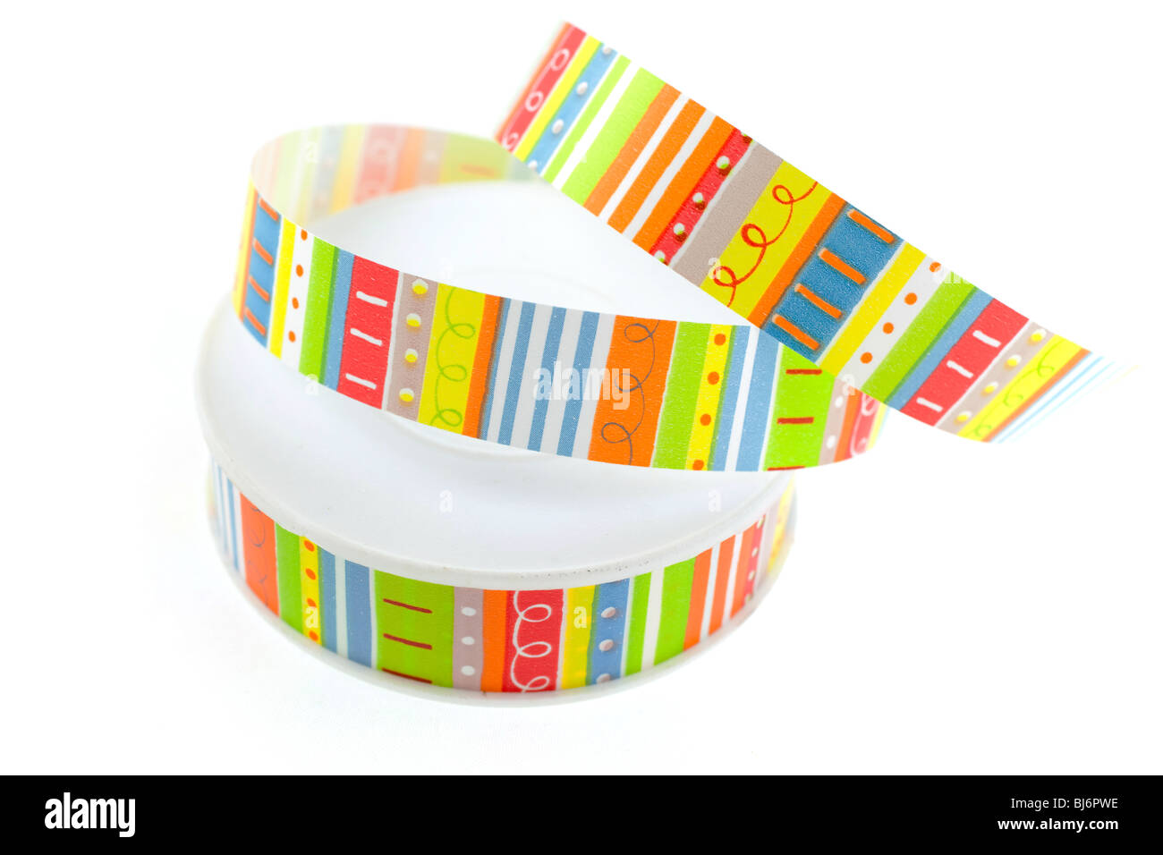 Blue striped ribbon hi-res stock photography and images - Alamy