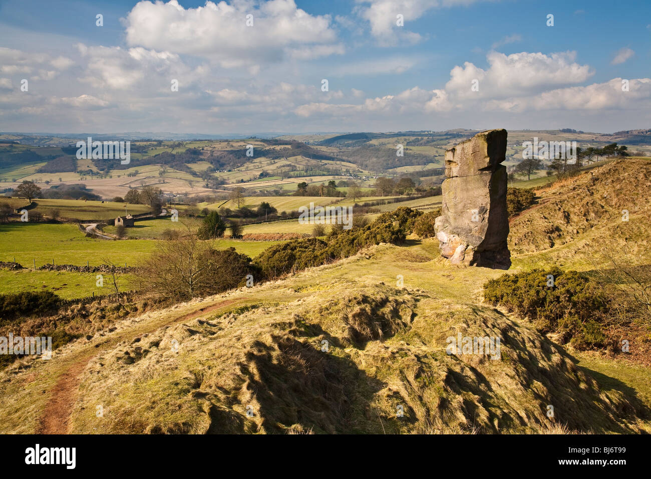 The viewpoint at Alport Heights near Wirksworth Derbyshire Stock Photo ...