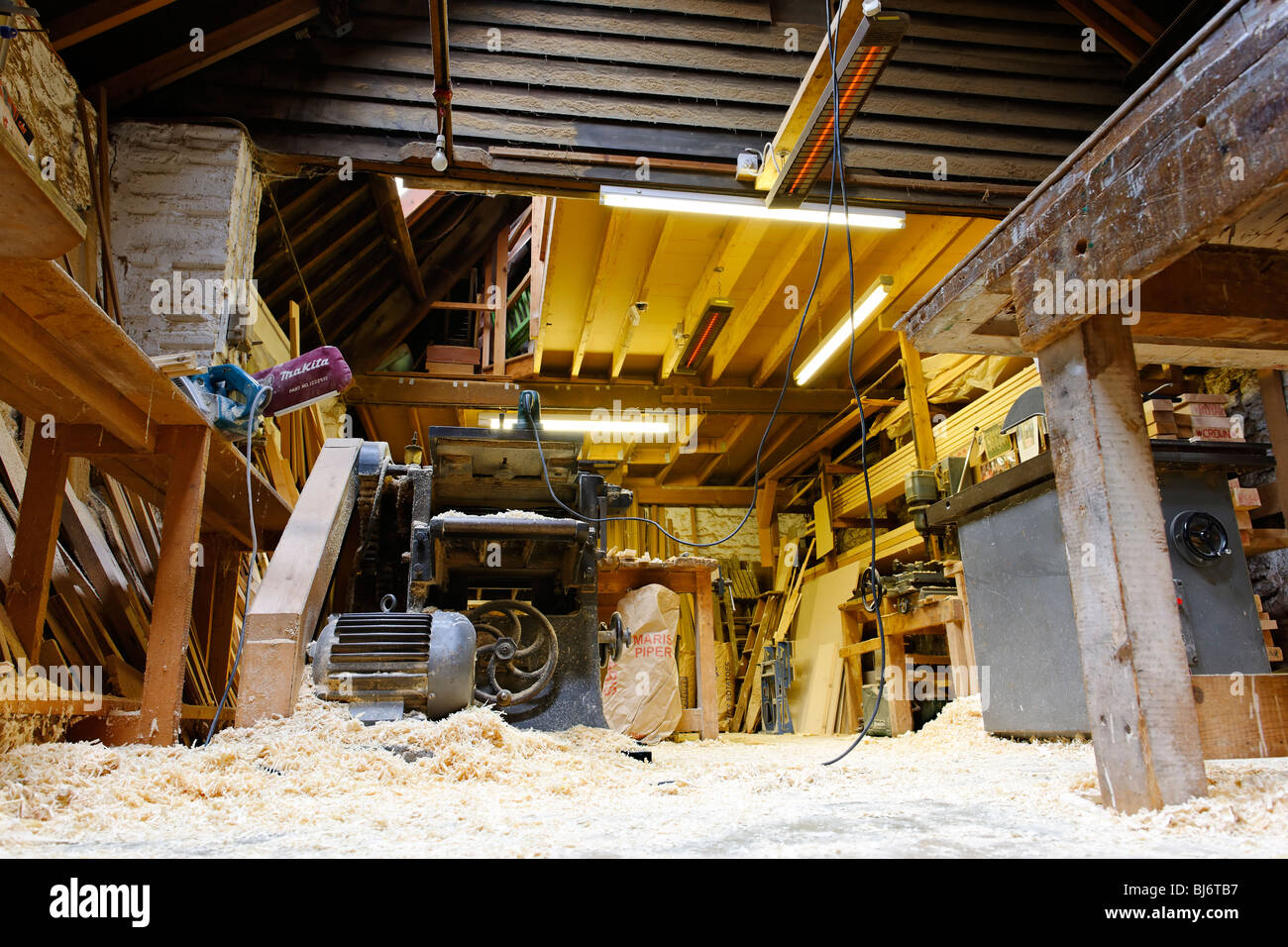 The Carpenter's Workshop Stock Photo - Alamy