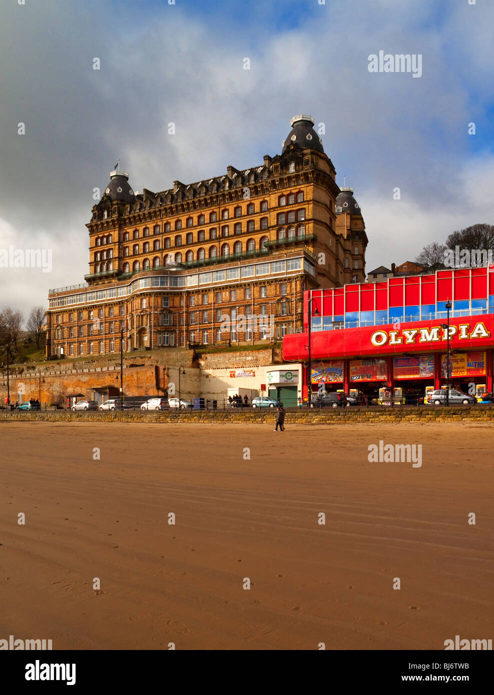 The Grand Hotel in Scarborough North Yorkshire England overlooking ...