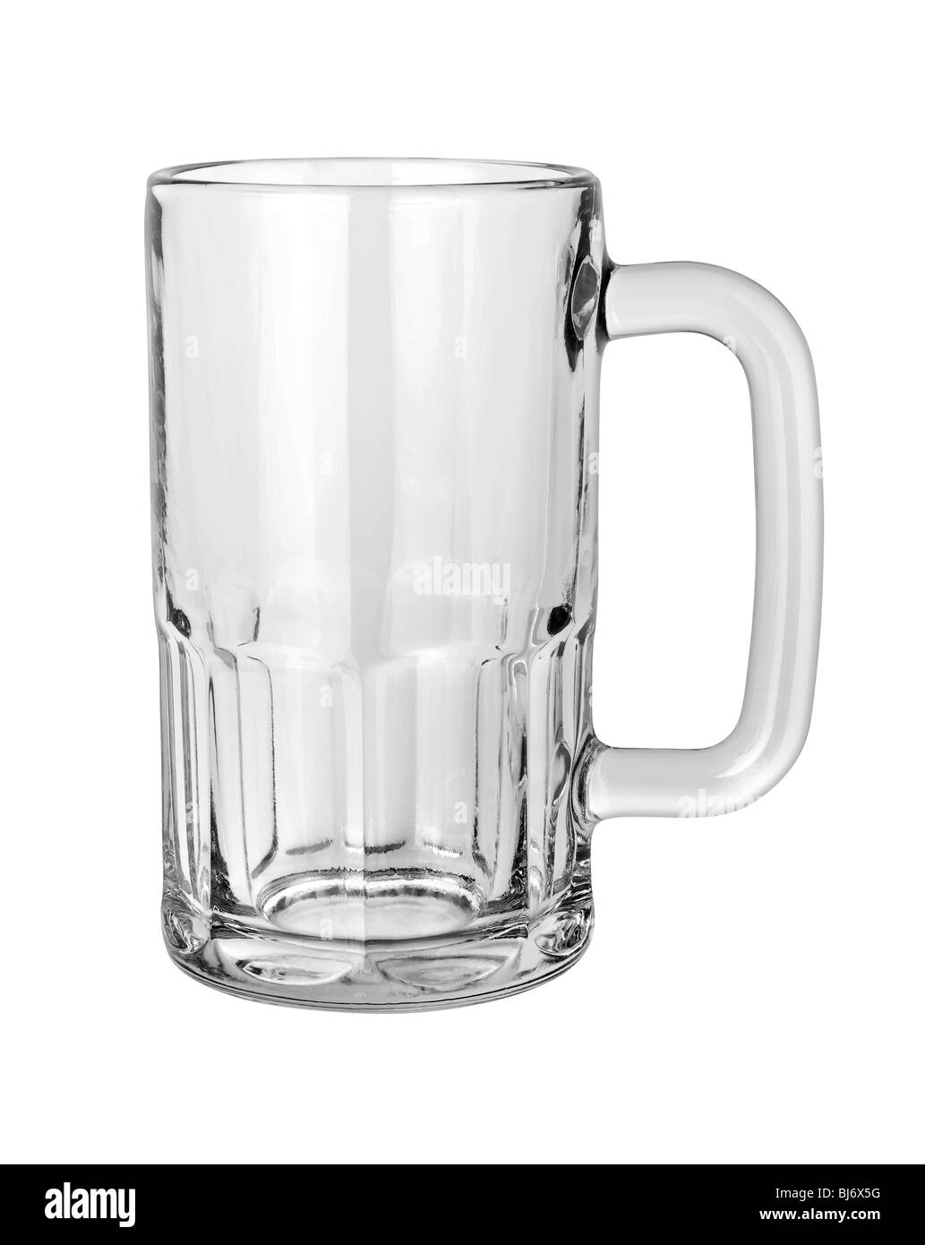 Empty Beer Mug isolated on a white background Stock Photo - Alamy