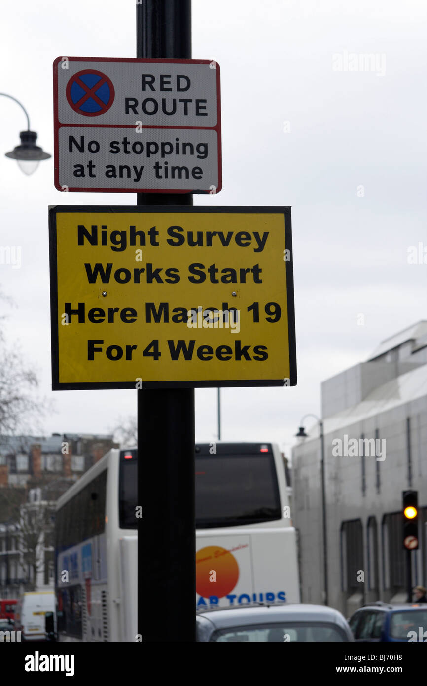 Road signs in London, England Stock Photo - Alamy