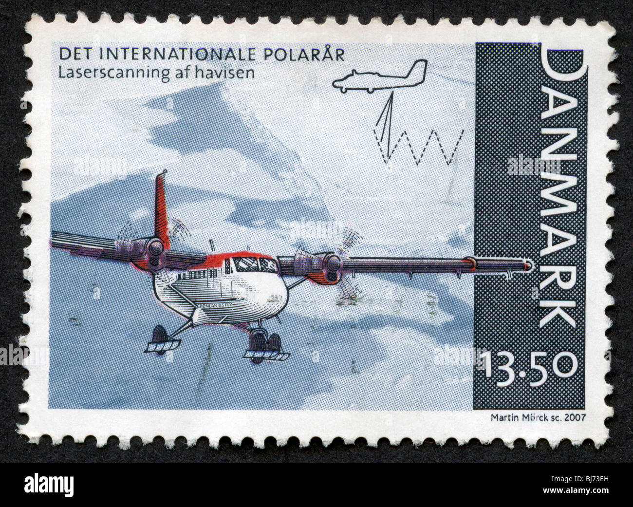 Denmark postage stamp Stock Photo - Alamy