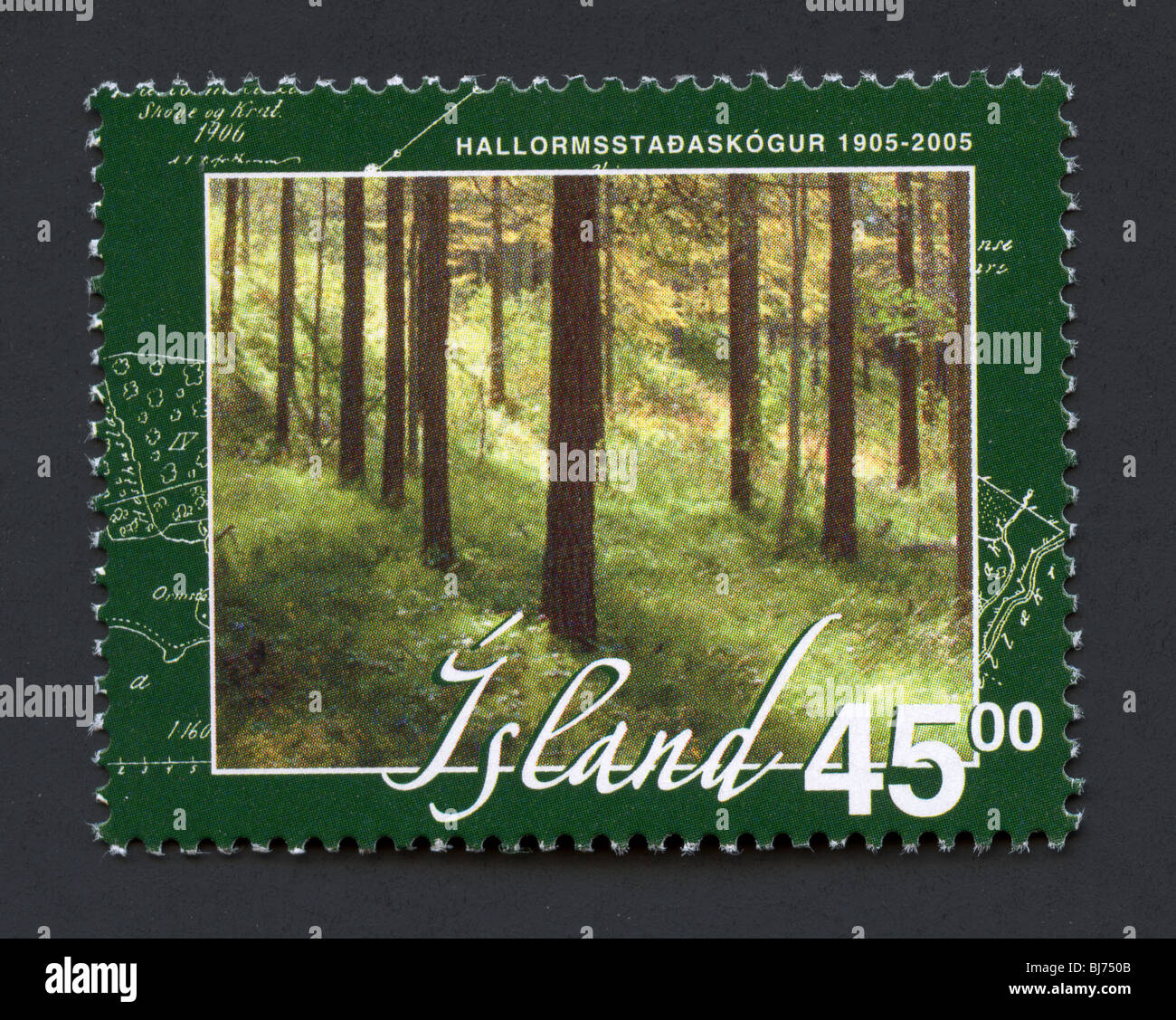 Icelandic postage stamp hi-res stock photography and images - Alamy